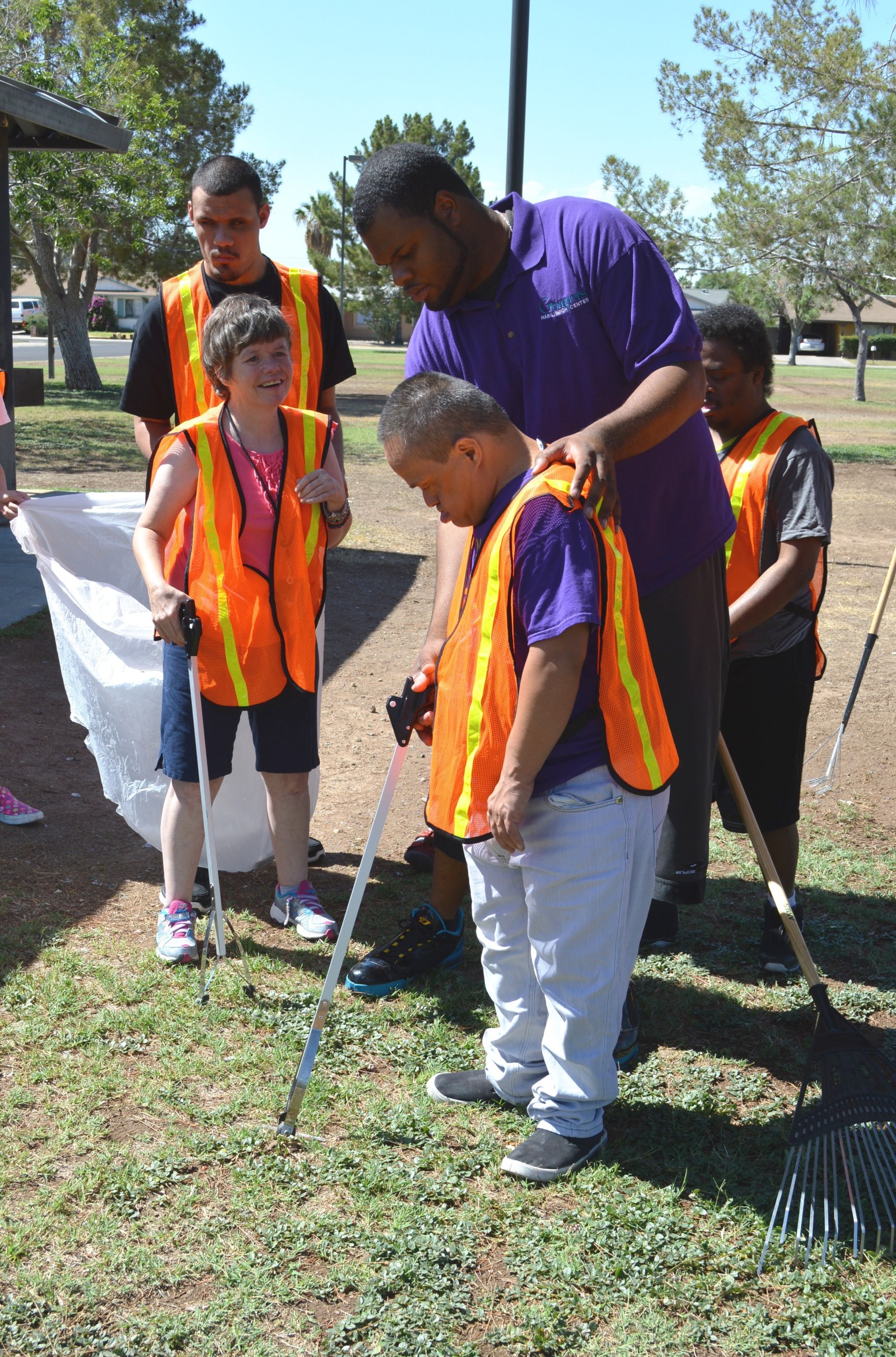Wally helps to clean park | Gompers